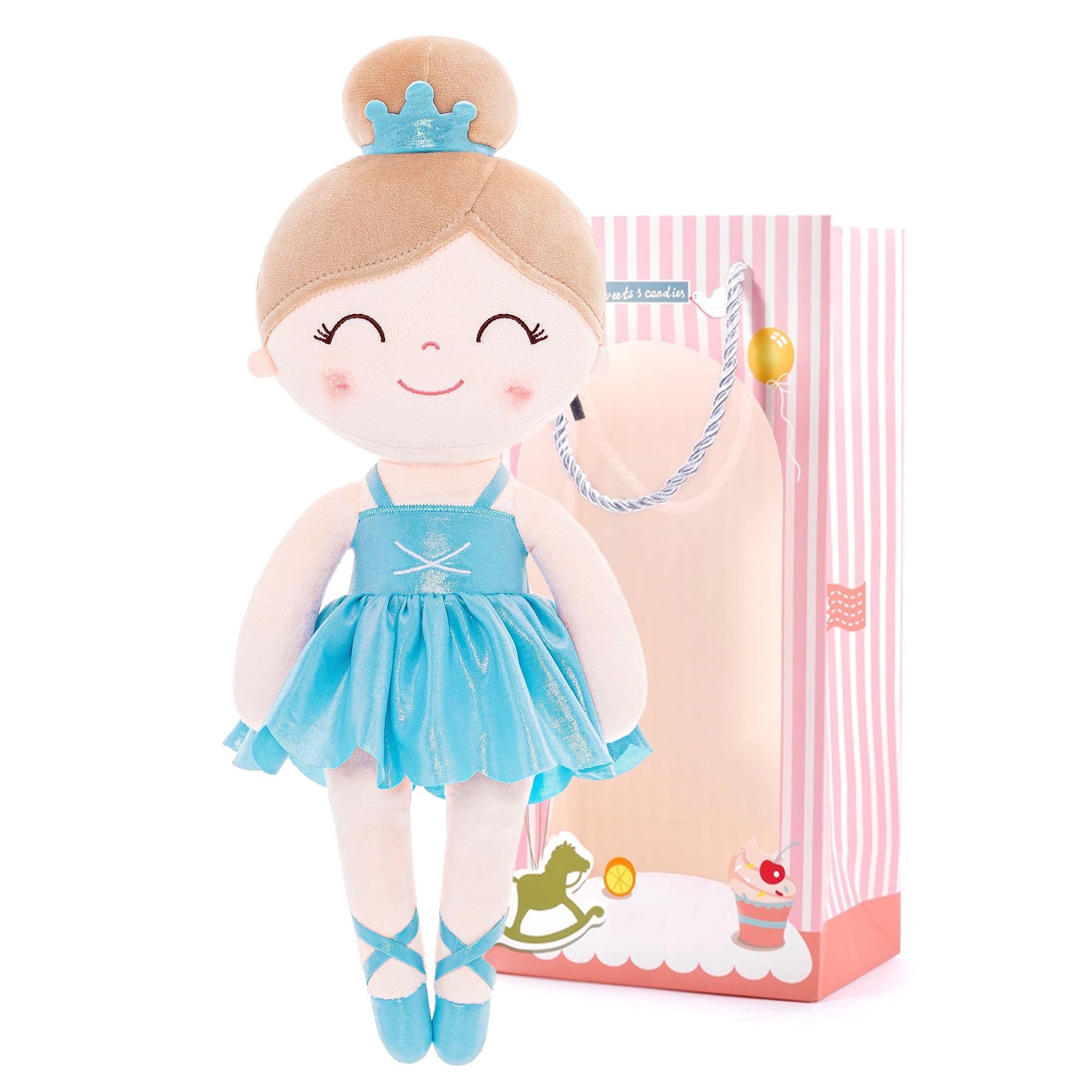 Gloveleya Soft Dolls Baby Girl Gifts Ballet Girls Plush Baby Doll ...
