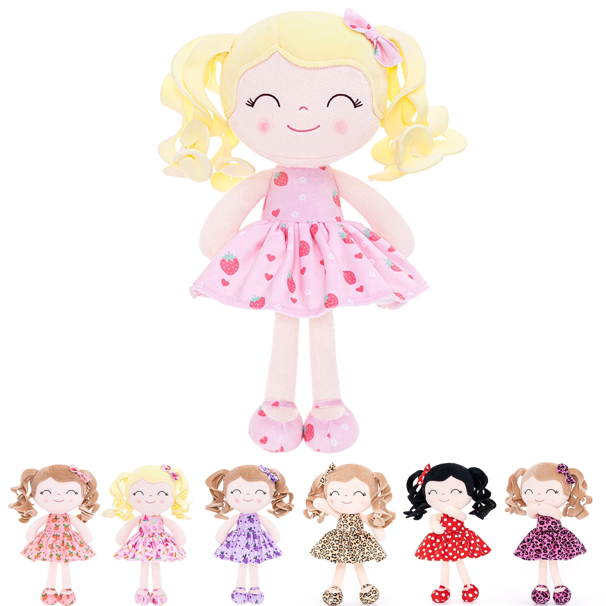 Gloveleya Baby Toy Plush Figure Curly Hair Dolls Soft Toys Strawberry ...