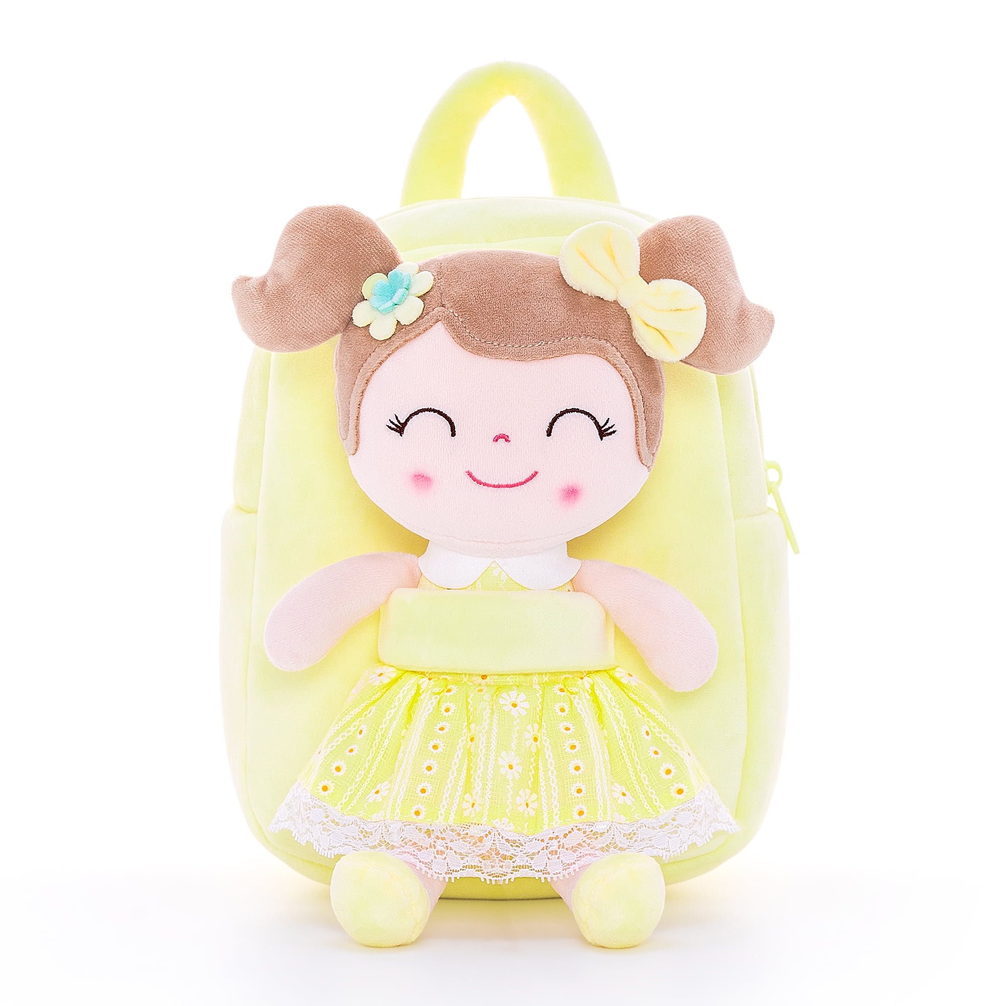 Gloveleya Toddler Girl's Little Child Bookbag - Soft Plush Doll ...