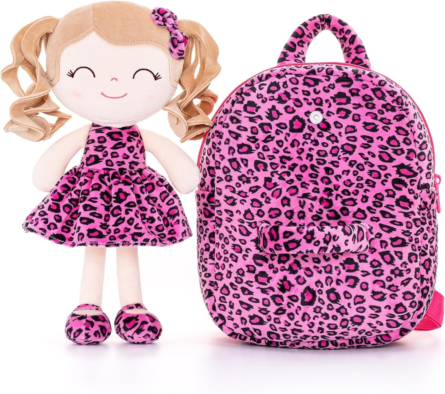 Gloveleya Toddler Doll Leopard Dolls Girls GIfts Soft Dolls Pocket Wild ...