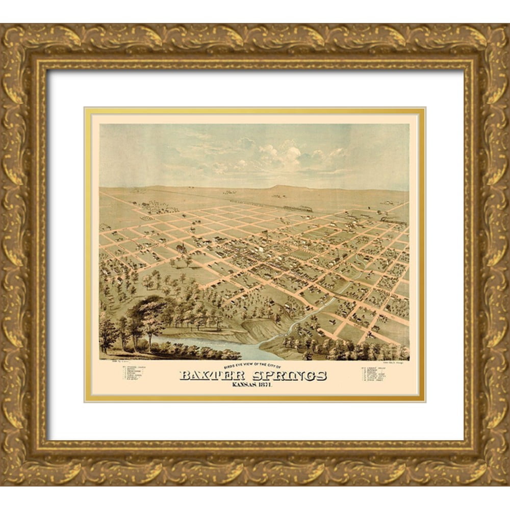 Glover 13x12 Gold Ornate Wood Framed with Double Matting Museum Art ...