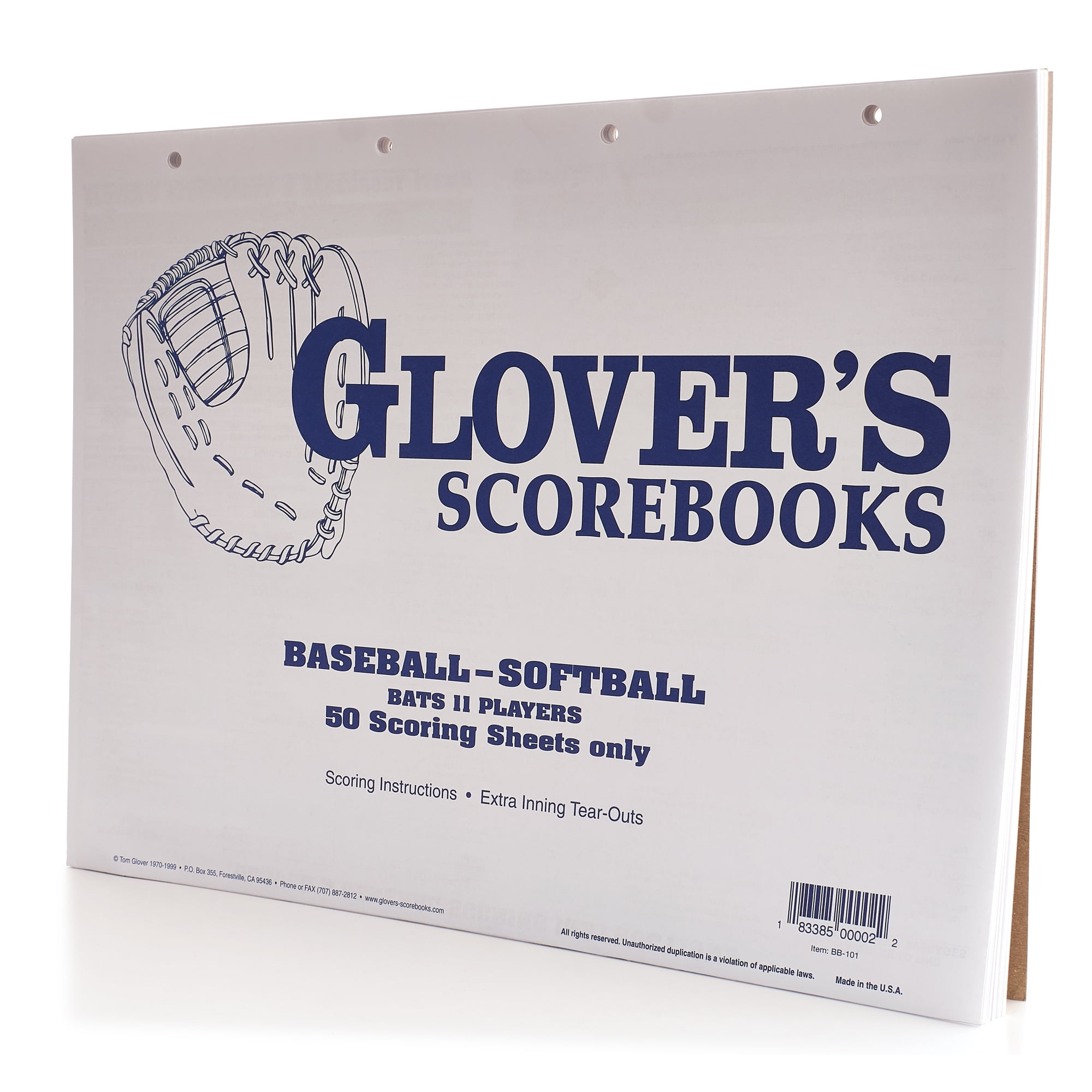 Glovers Baseball/Softball Score Sheets - Walmart.com