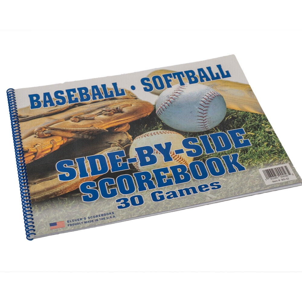 Glovers 30 Game Baseball/Softball Scorekeeping Scorebook, Large 16” x ...