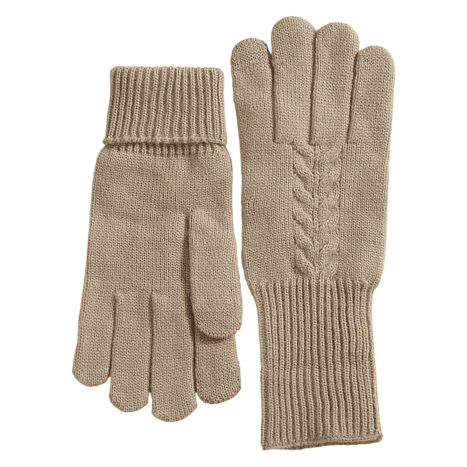Gloves For Women Men Winter Knit Gloves Warm Full Fingers With Upgraded ...