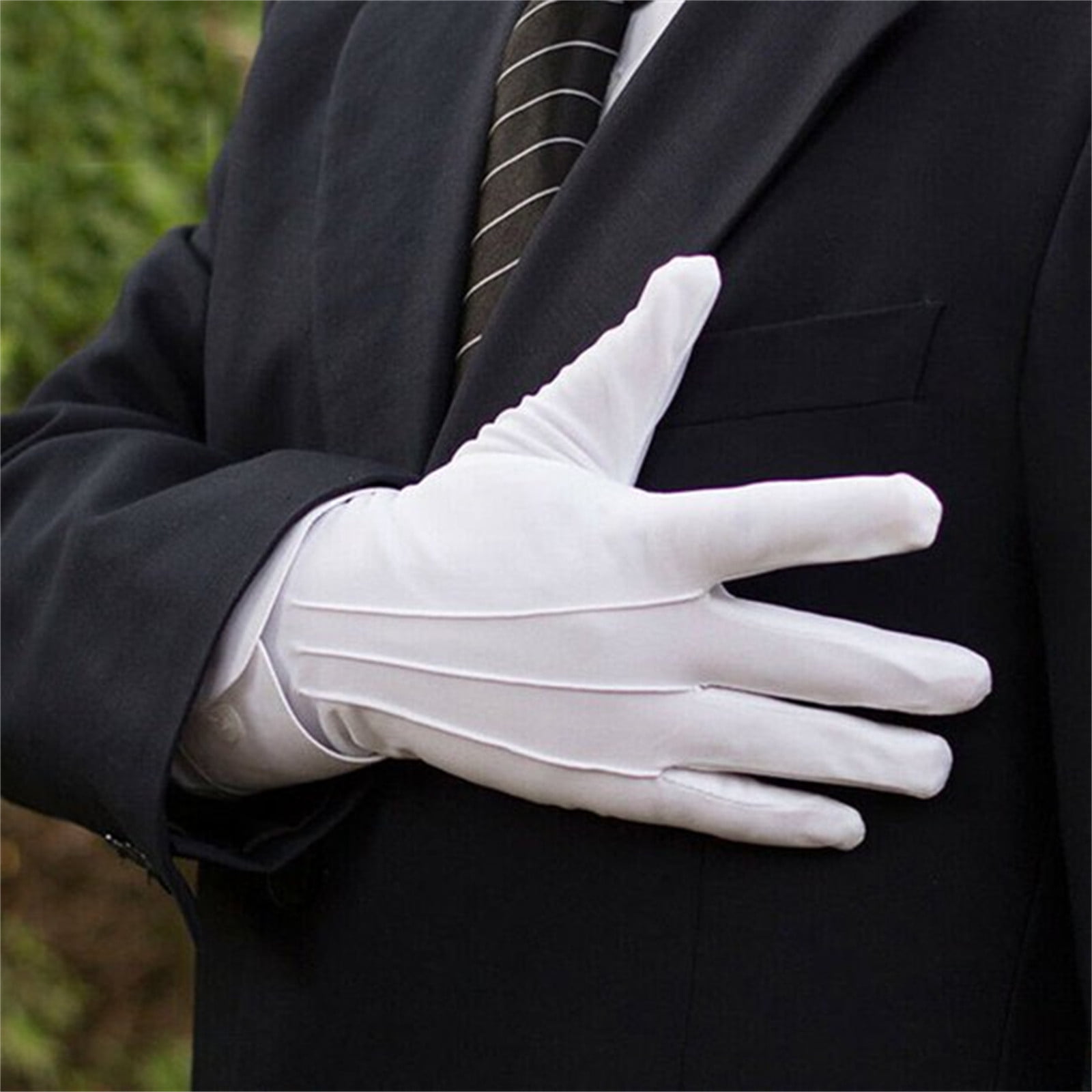 Gloves for Men Women Solid Color Gloves for Church Police Server Usher ...