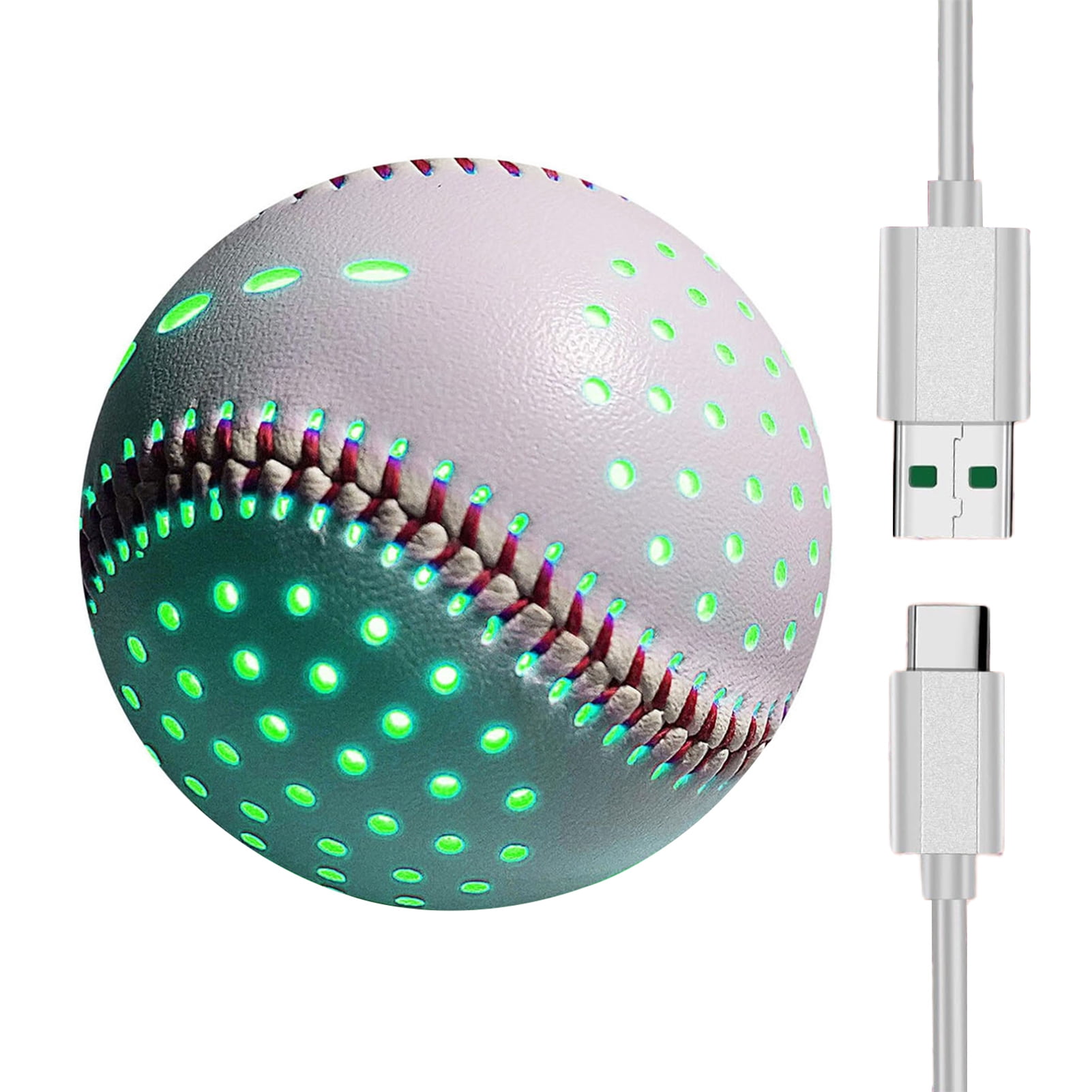 Glow Baseball Colorful LED Light Up 6 Colors 2 Shining Molds Faux ...