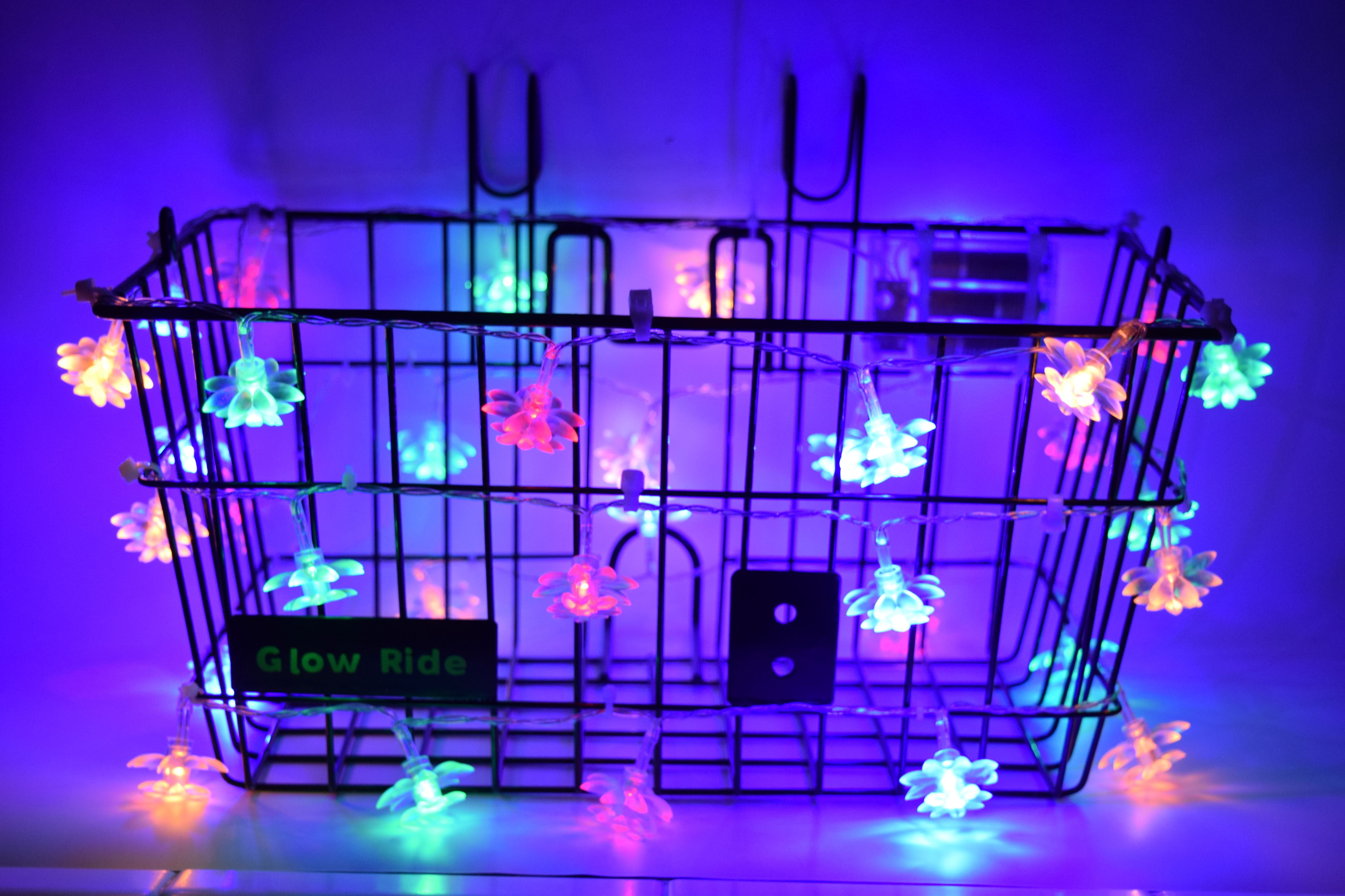 Glow Bike Basket that will light up at night with Lights and make you ...