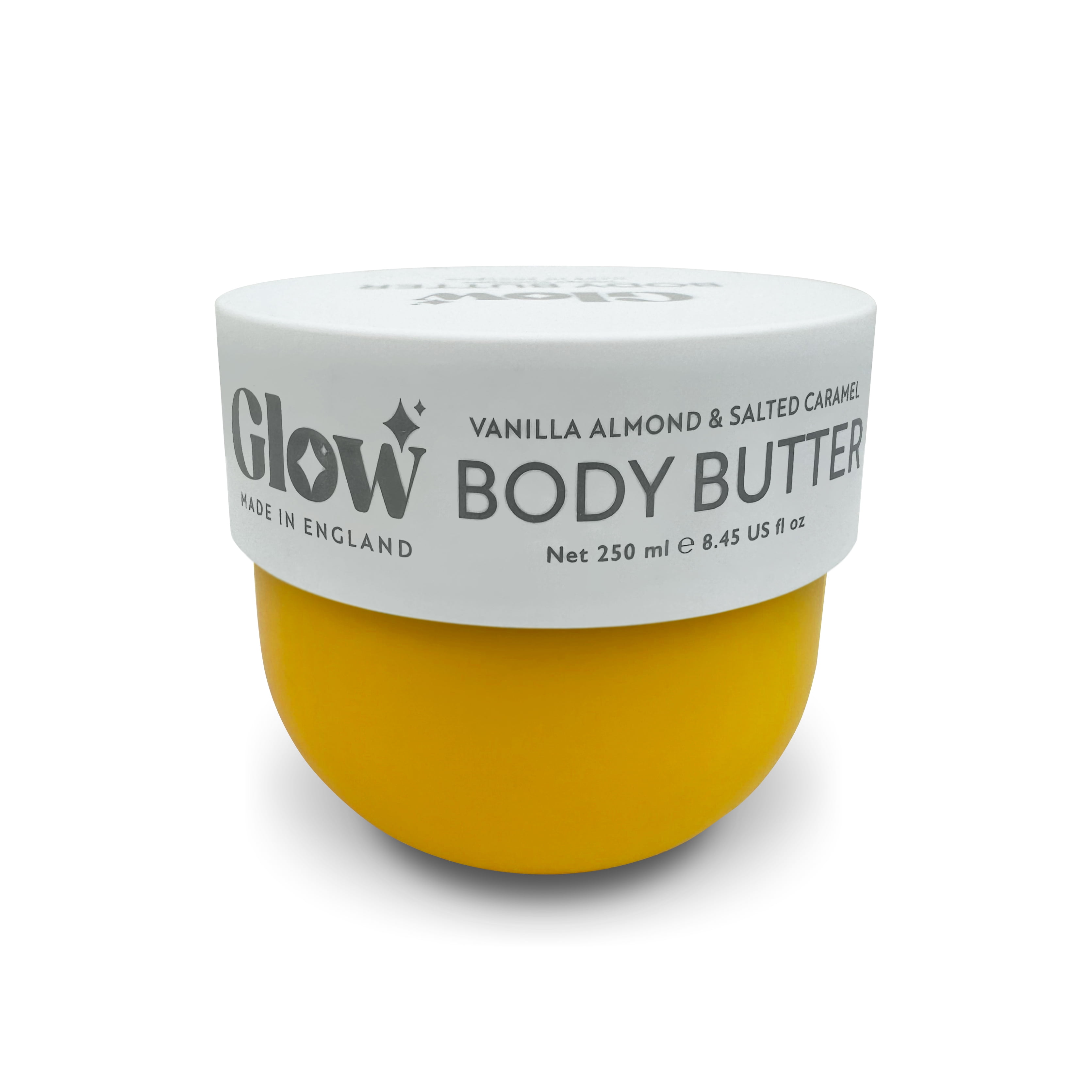 Glow Body Butter, Vanilla Almond & Salted Caramel, 250 ml / 8.45 fl oz ...