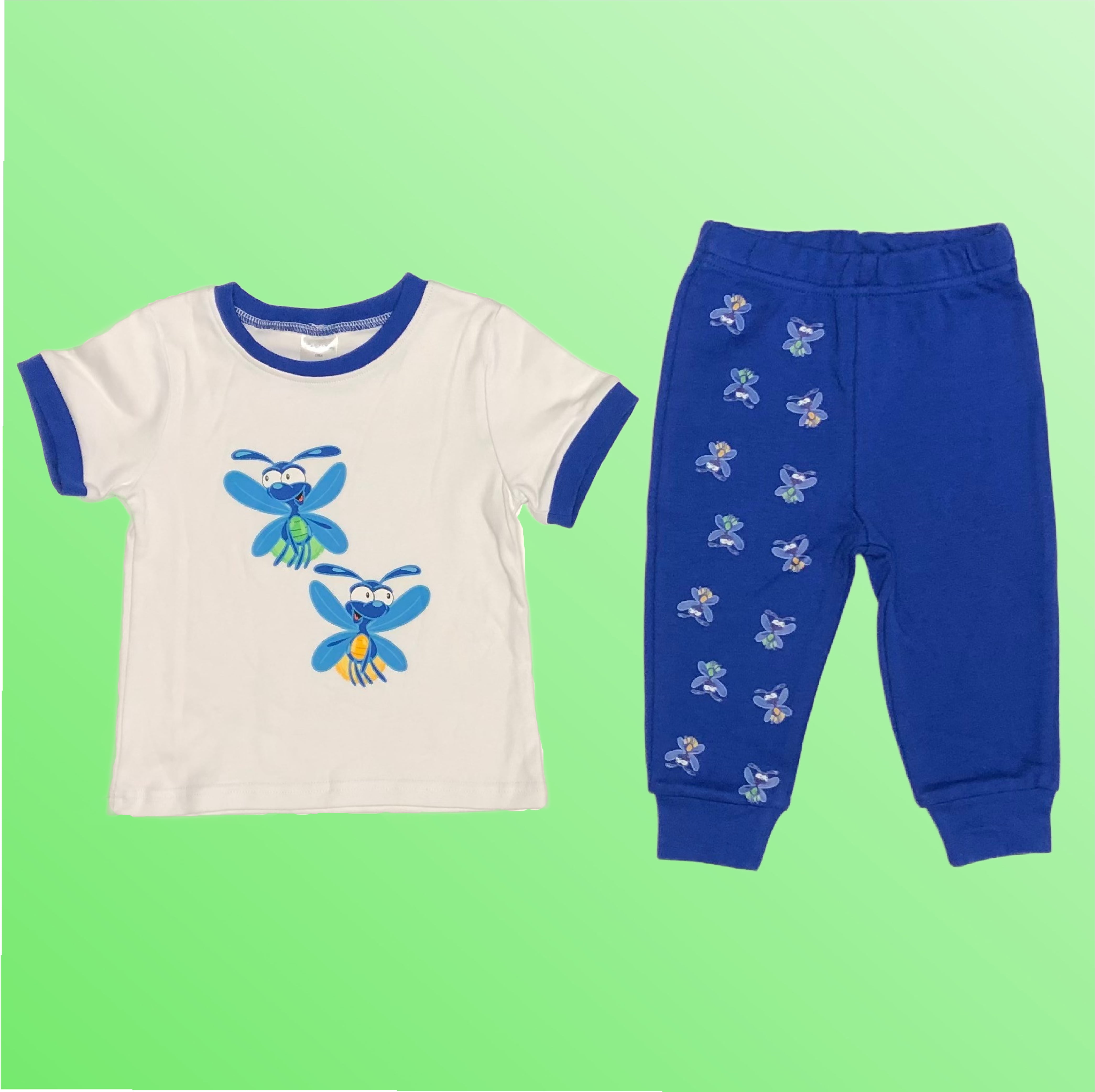 Glow Bugs Side Eyes - Baby Boy 2-Piece Clothing Set | Onesie Bodysuit ...