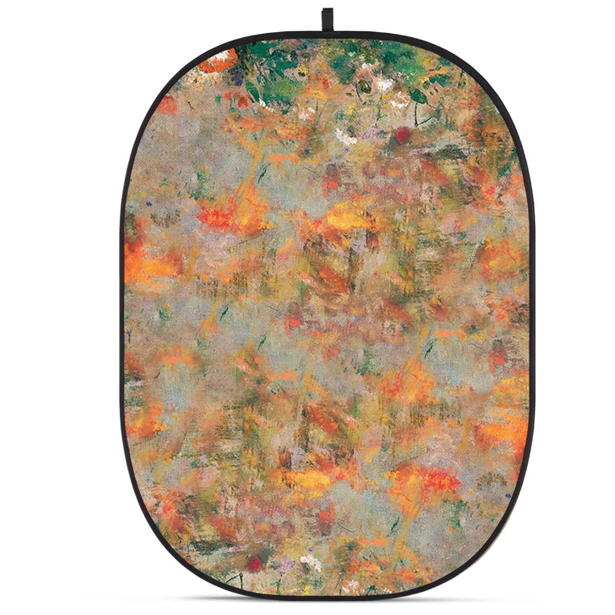 Glow CBA-PF0004 5x6.5' Fabric Collapsible Backdrop, Floral Painting ...