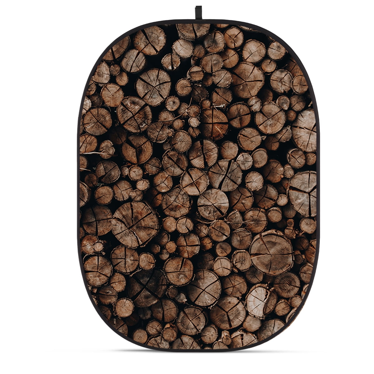 Glow CBA-WW0010 5x6.5' Fabric Collapsible Backdrop, Wooden Wall ...