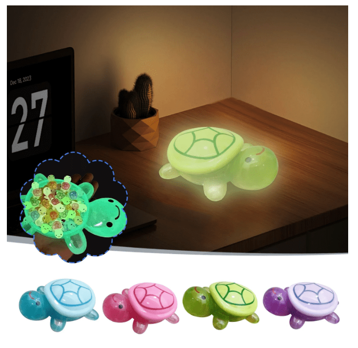 Glow in The Dark 3D Resin Turtles Miniature Garden Figurines ...