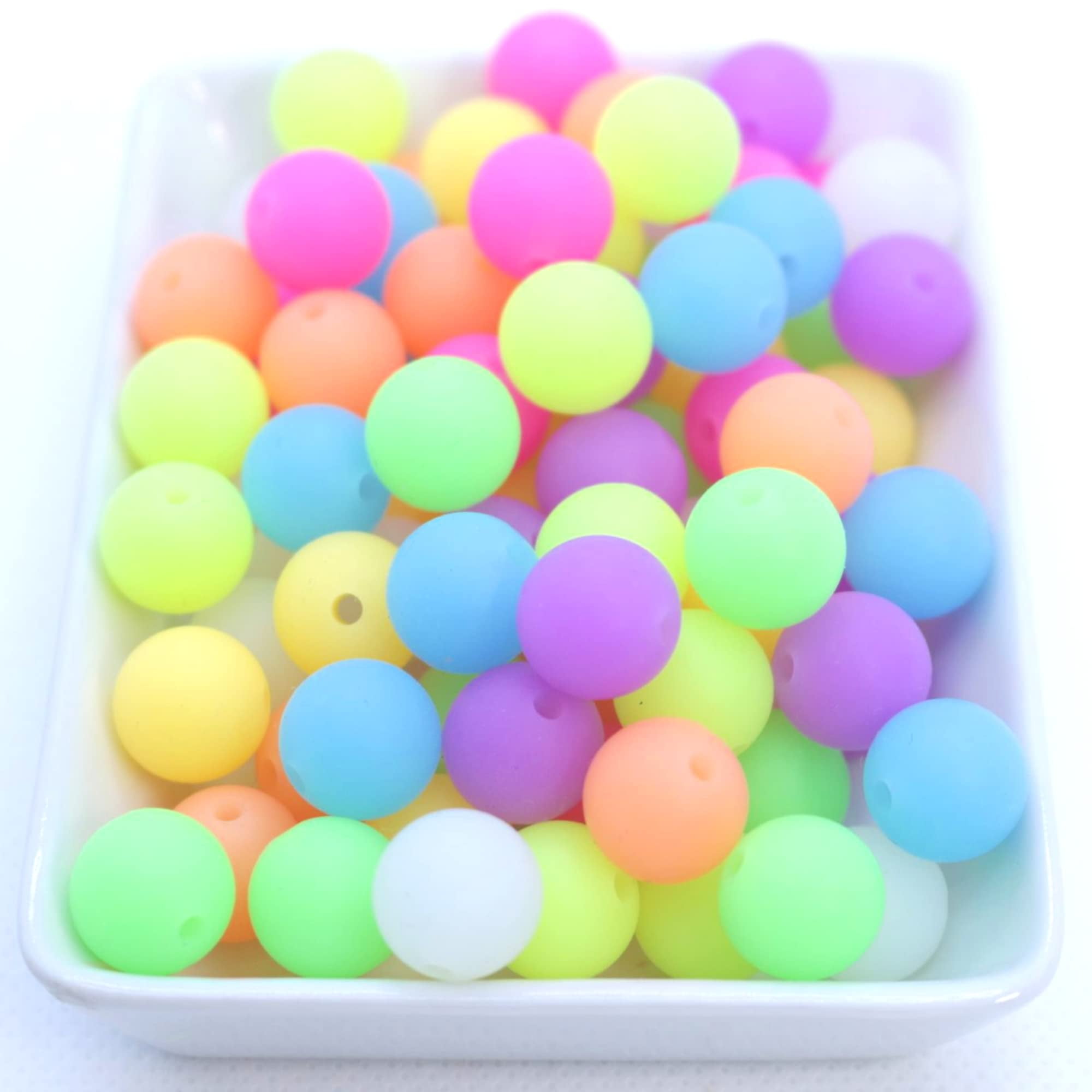 Blue Rabbit Co Neon Assorted Silicone Beads, Jewelry Making, Glow in ...
