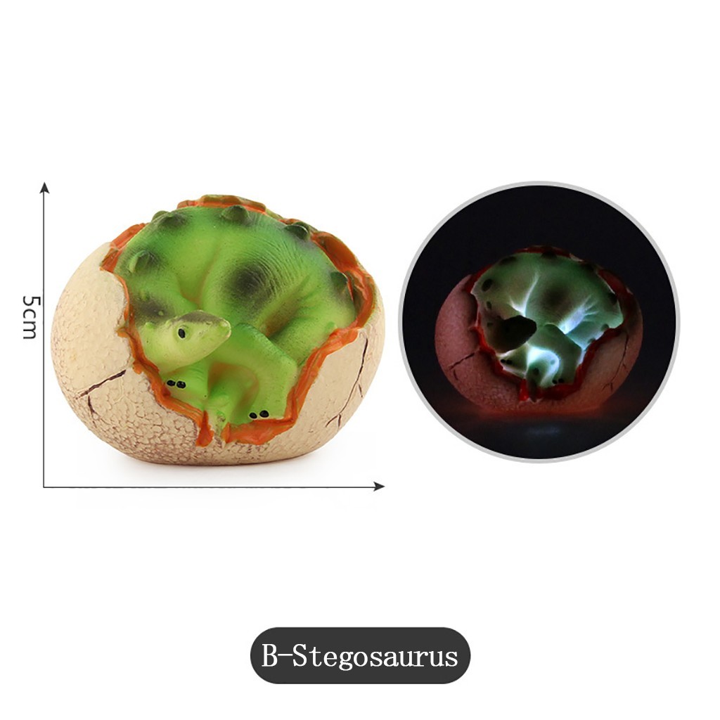 Glow in The Dark Dinosaur Egg - Hatching Surprise Toy with LED Light Up ...