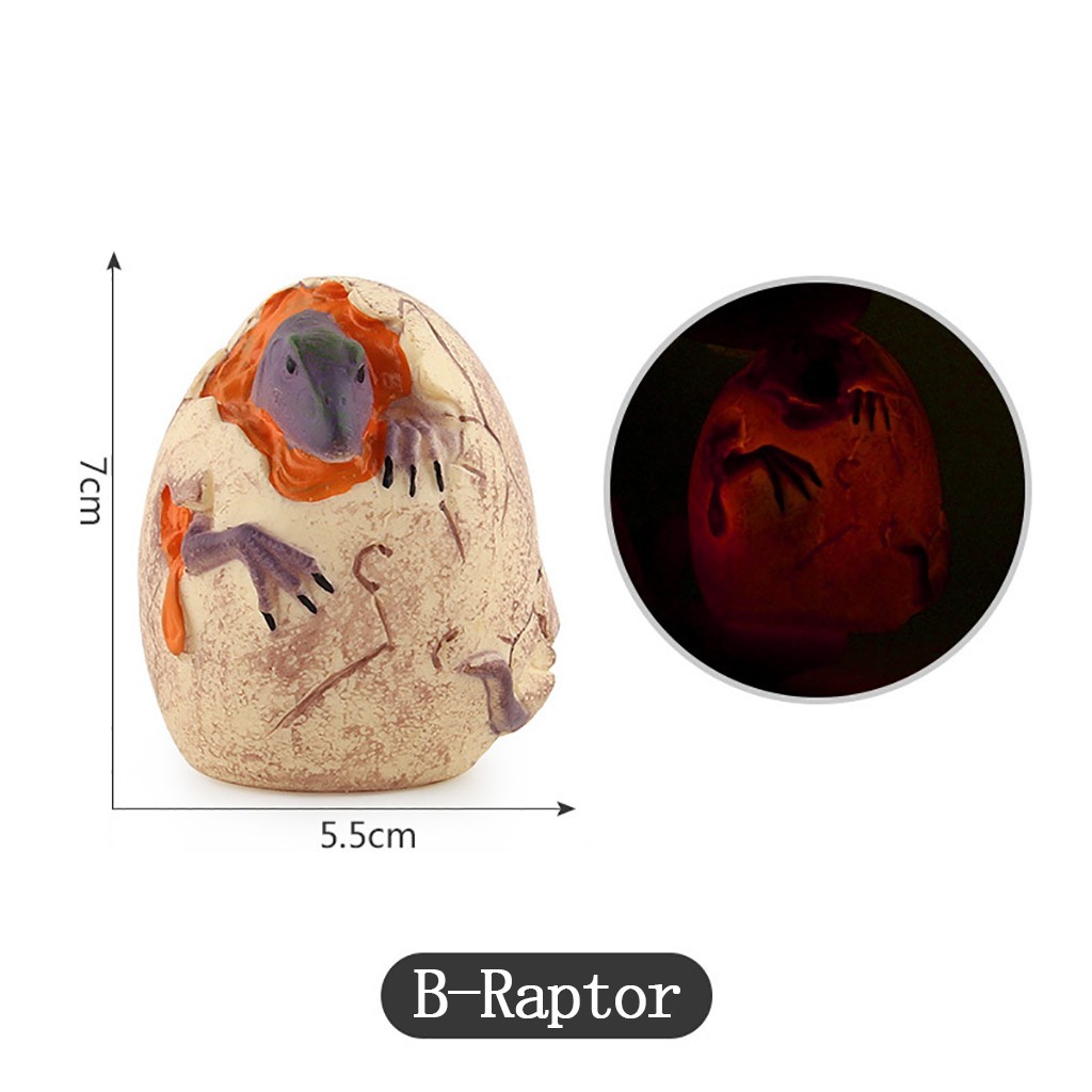 Glow in The Dark Dinosaur Egg - Hatching Surprise Toy with LED Light Up ...