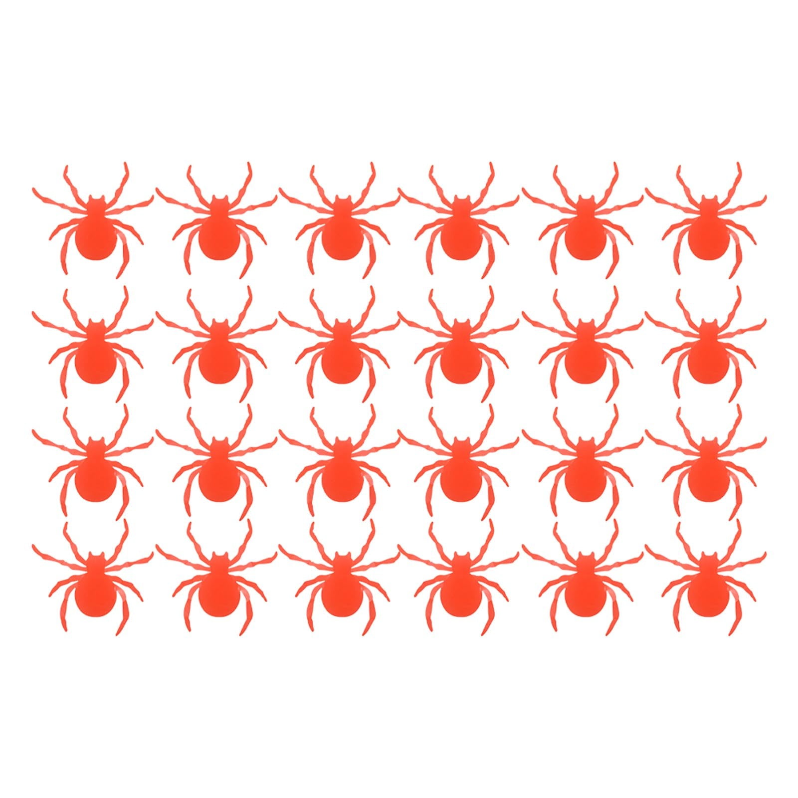 Glow in the Dark Halloween Spiders - 12-48 PCS Realistic Fluorescent ...