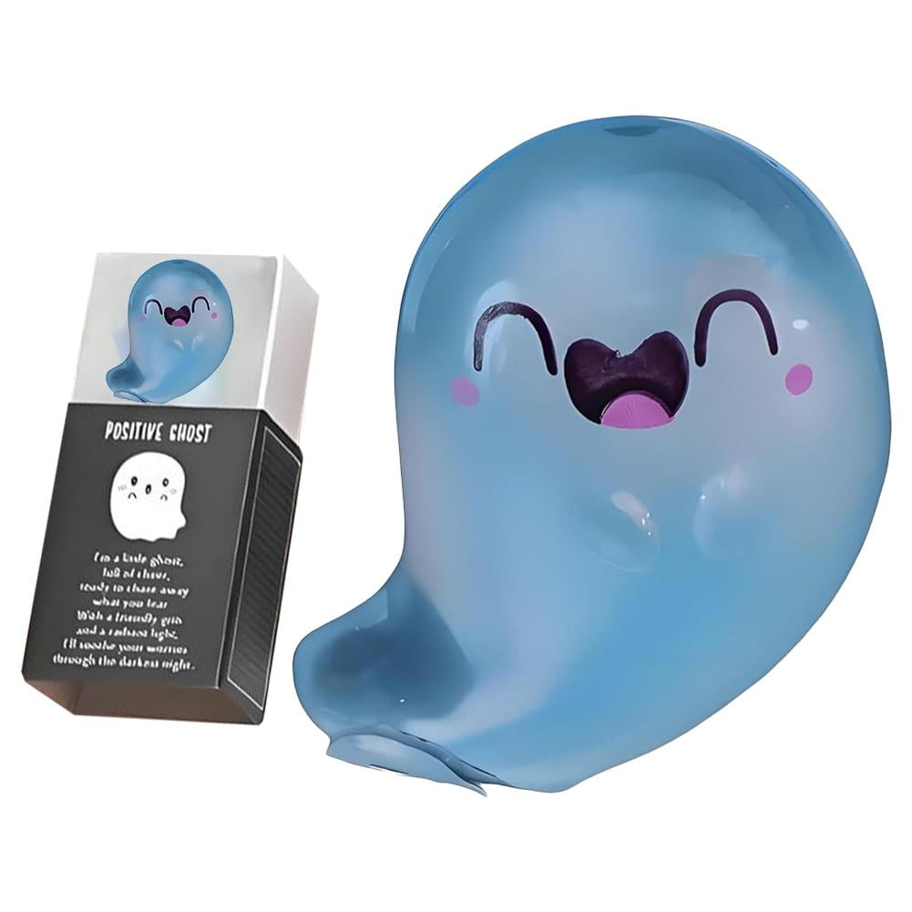 Glow in The Dark Mini Ghost Figures with Box,Halloween Mini Resin Cute ...
