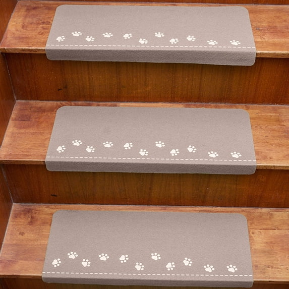 Glow in The Dark Non-Slip Stair Treads with Paw Design - Self Adhesive ...