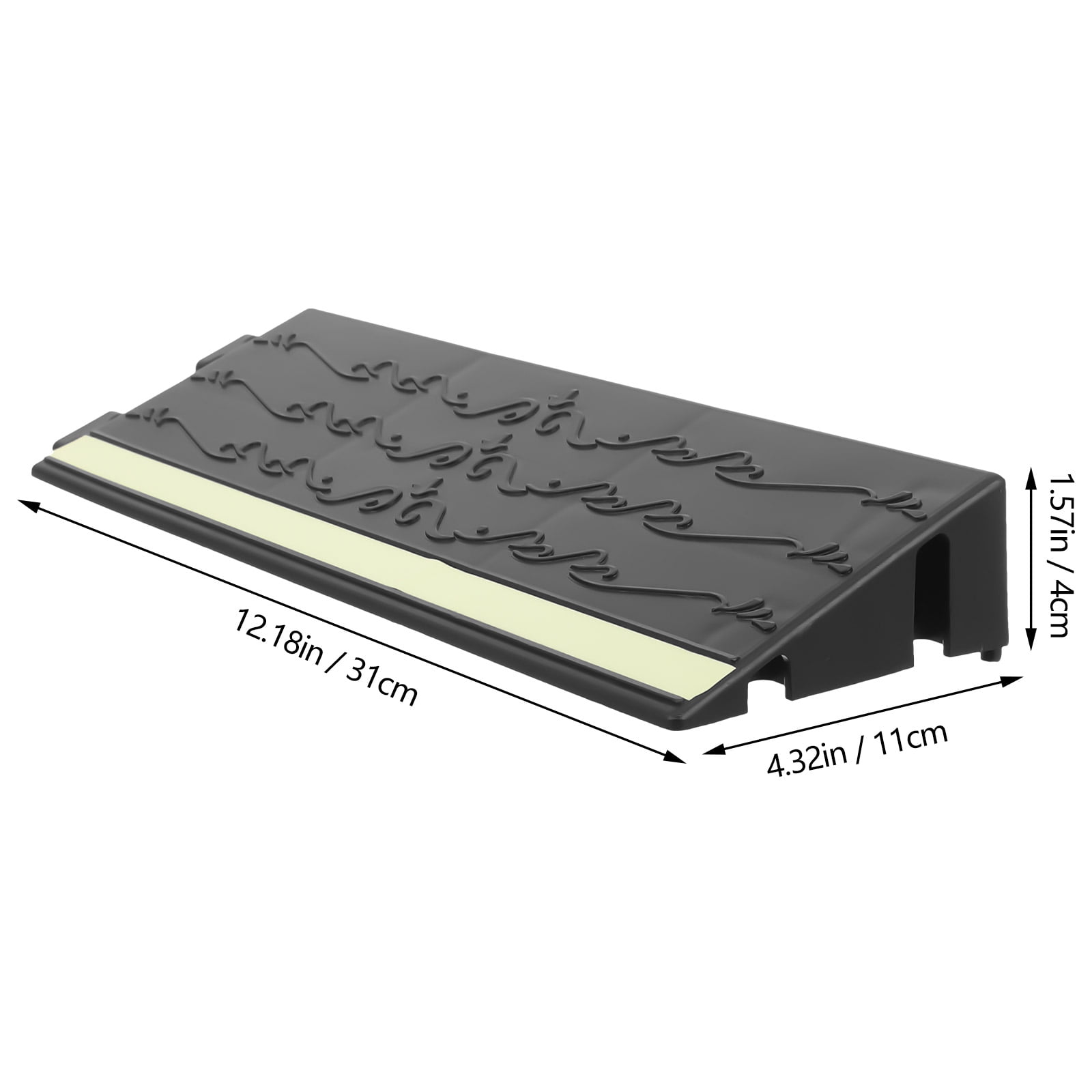 Glow in the Dark Rubber Threshold Ramp [Brand], 30" x 4.5" Indoor ...