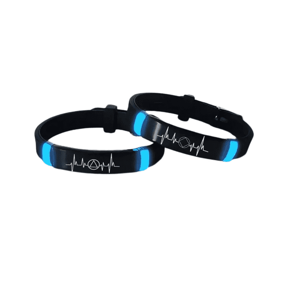 Glow in the Dark Sobriety Bracelet for AA/NA Recovery, Inspirational ...