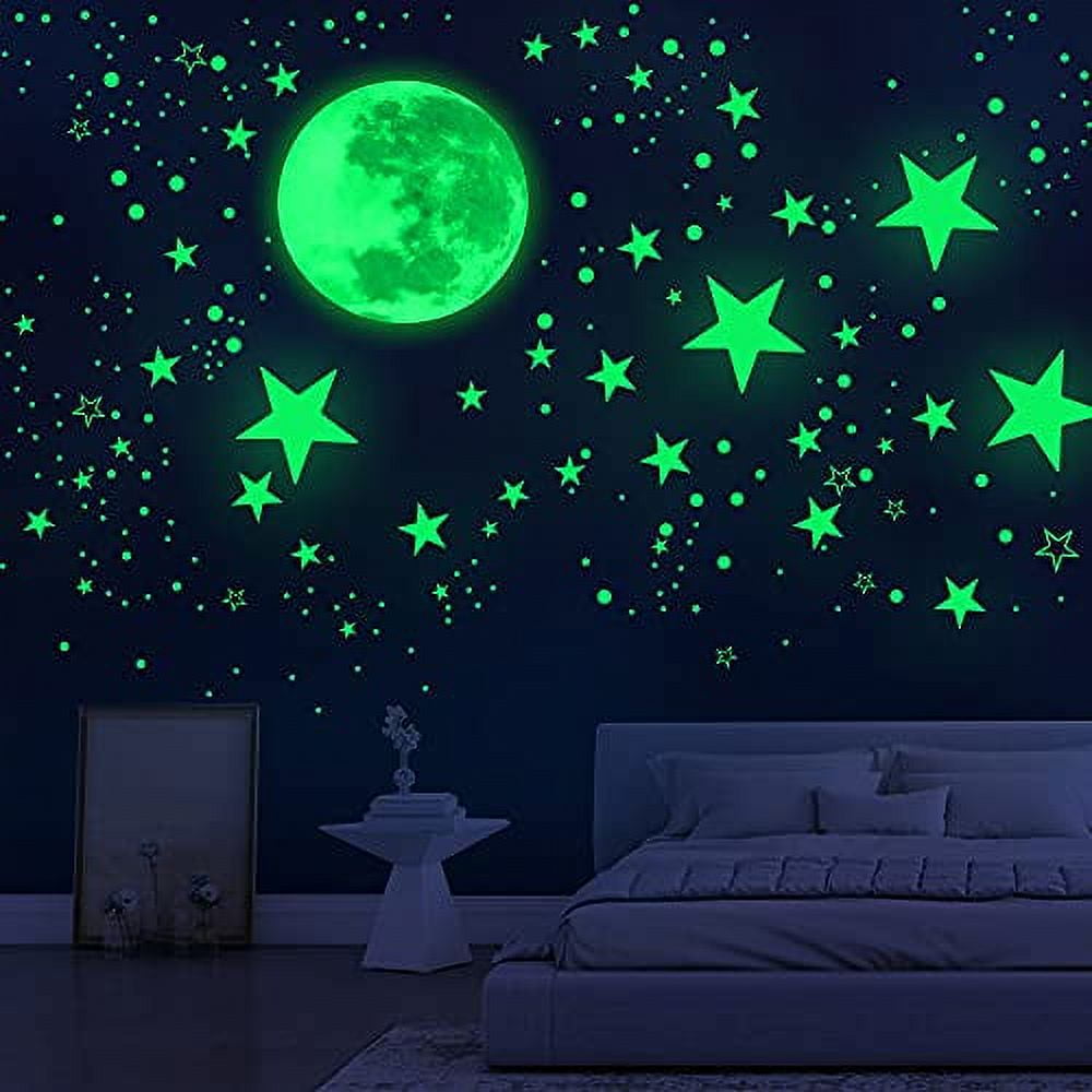 Glow in The Dark Stars for Ceiling,1078 Pcs,Star Decorations for ...