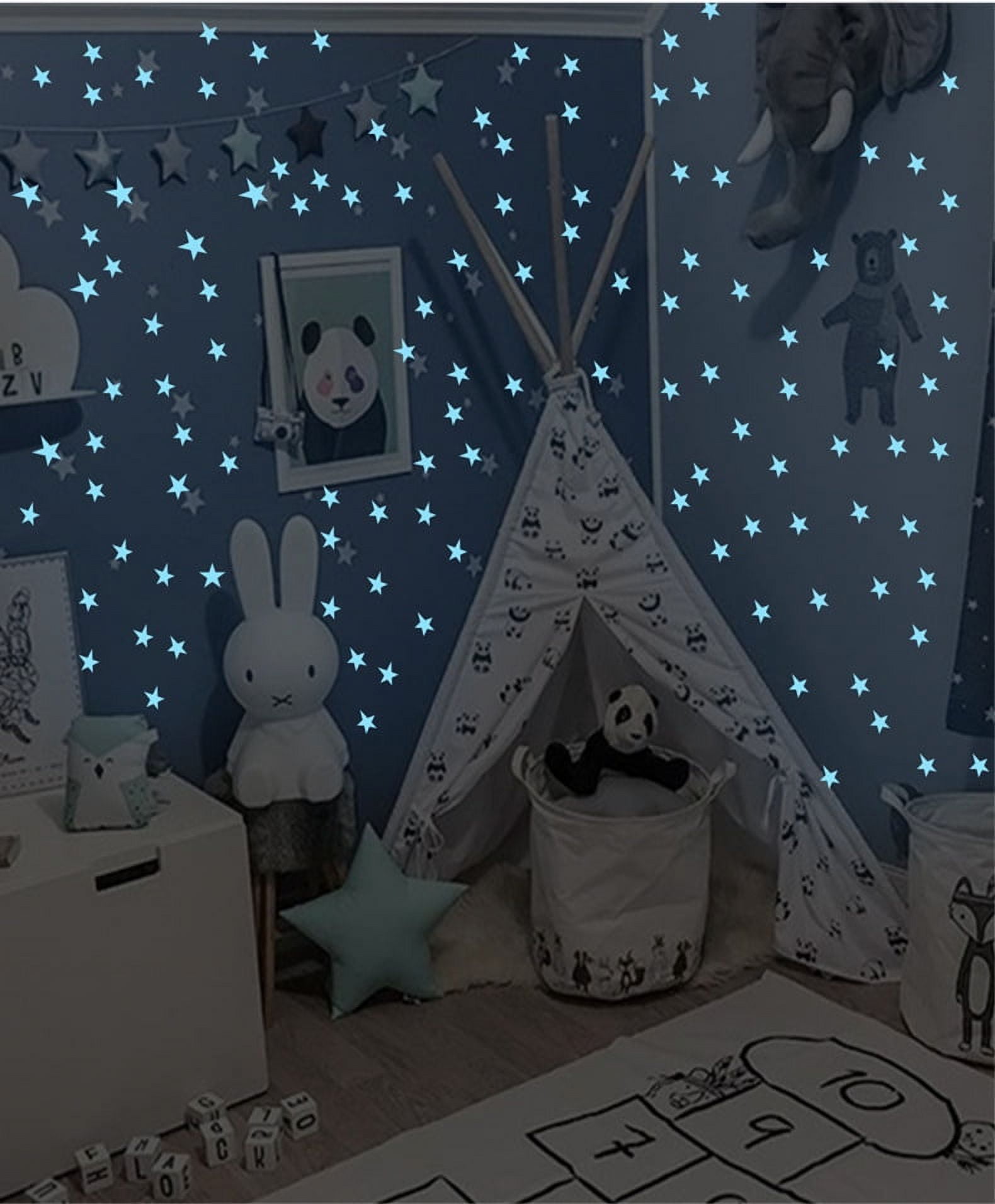 Glow in The Dark Stars for Ceiling,Glow in The Dark Stars and Moon Wall ...