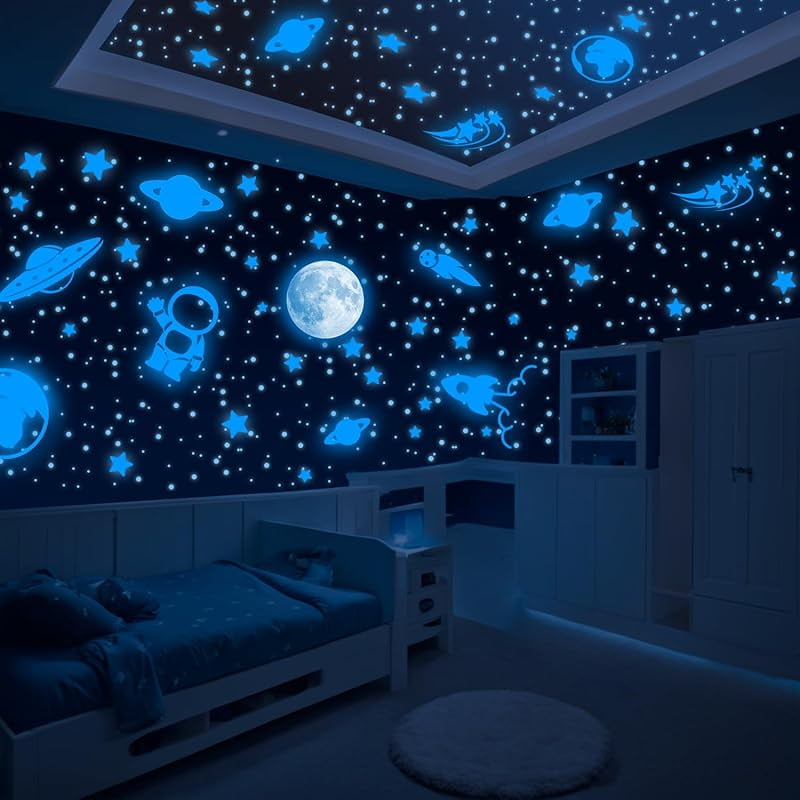 Glow in The Dark Stars and Planets - 534 count with Constellation E ...