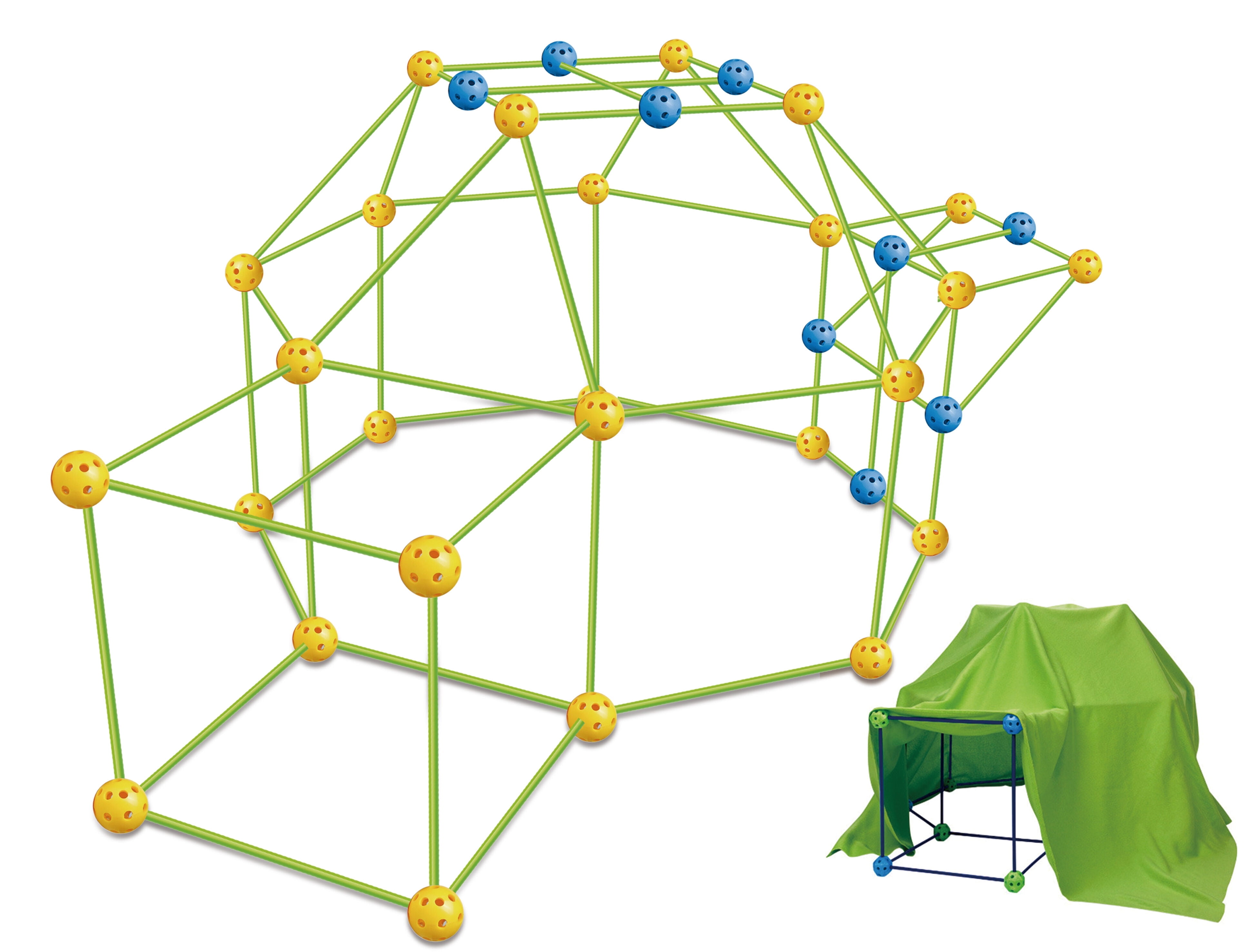 Glow In The Dark Ultimate Builder Indoor Play Kit - STEM Toy Fort ...