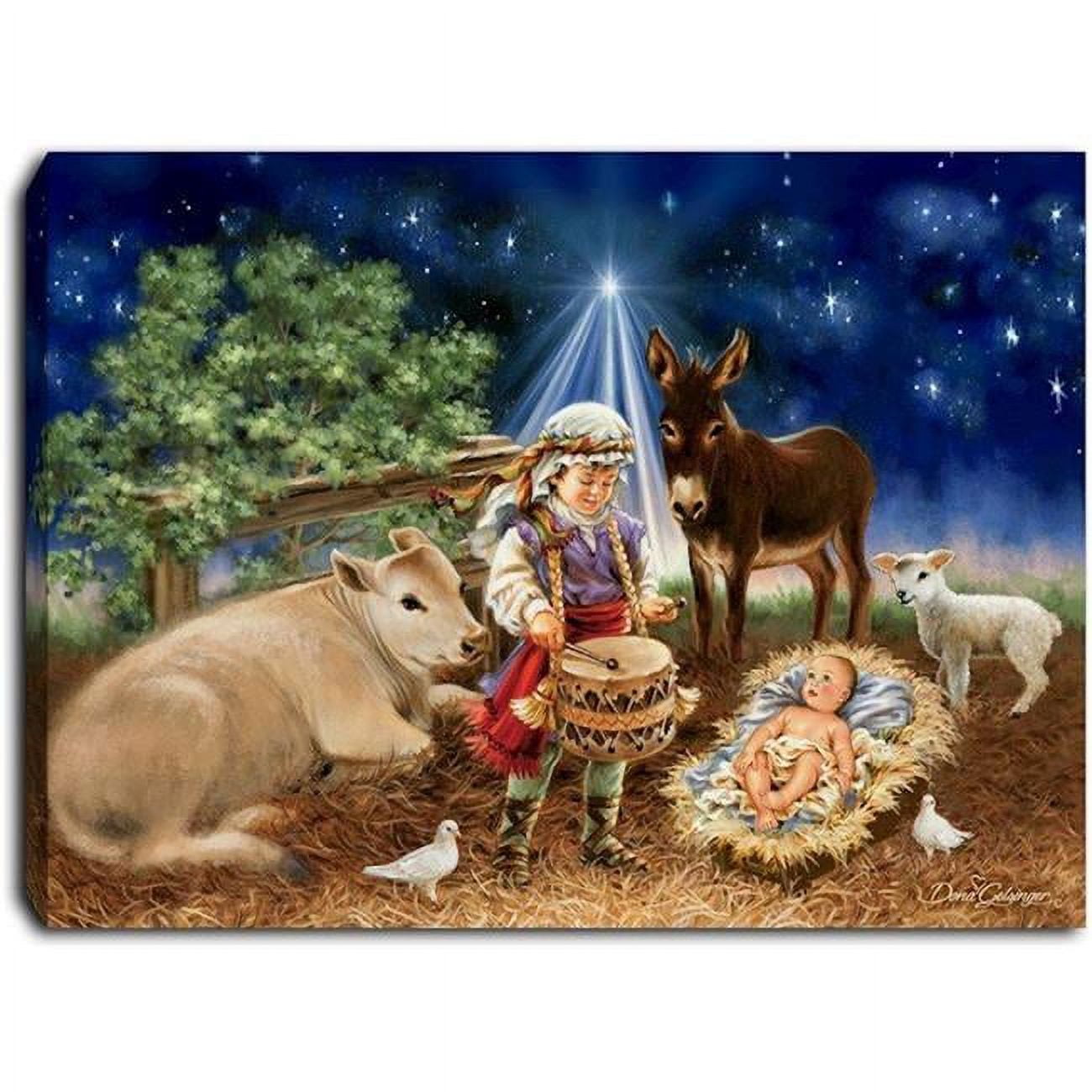 Glow Decor Little Drummer Boy-LED Tabletop with Timer Mini Canvas ...