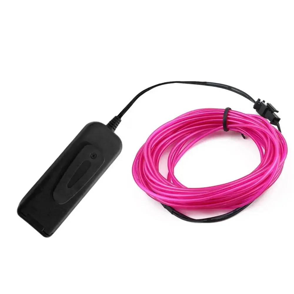 Glow EL Wire Cable LED Neon Christmas Dance Party DIY Costumes Clothing ...