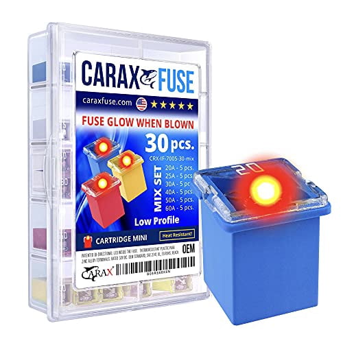 Glow Fuse – Premium Fuse Cartridge Low Profile Fuse – Mix Kit 30 pcs ...