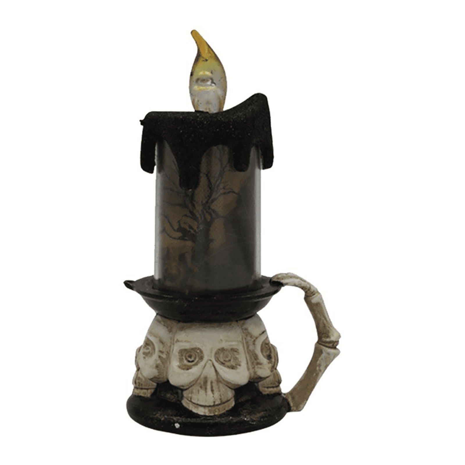Glow Halloween LED Electronic Candle With Skeleton And Pumpkin Design ...