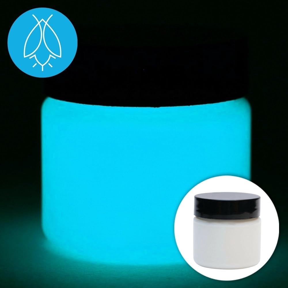 Glow In The Dark Acrylic Paint -Neutral and Fluorescent Paints with 5 ...