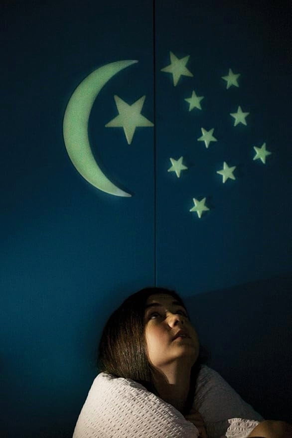 Glow In The Dark Large Moon and Stars - Walmart.com
