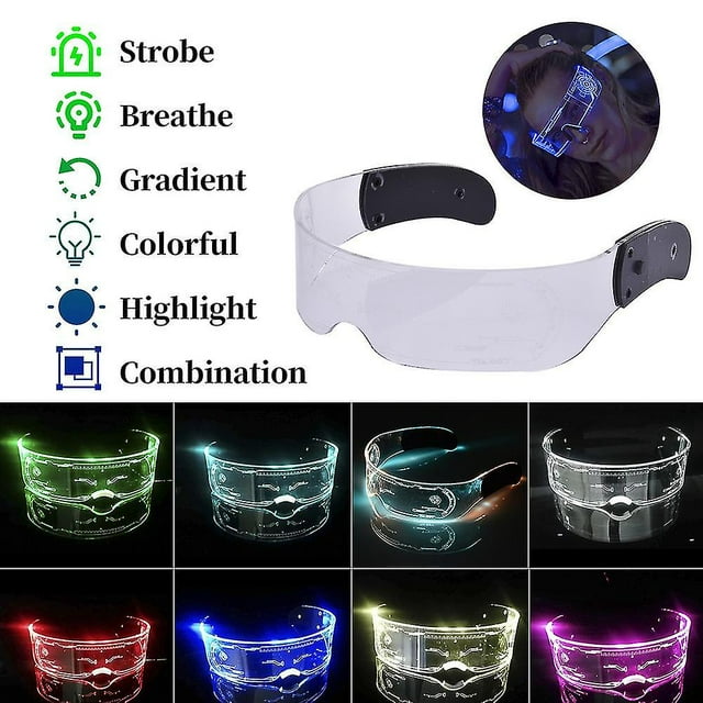 Glow In The Dark Led Glasses Light Up Sunglasses Party Favors Glow