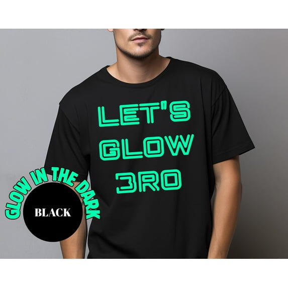 Glow In The Dark Neon Party Shirt: Let'S Glow Bro Tee - Walmart.com