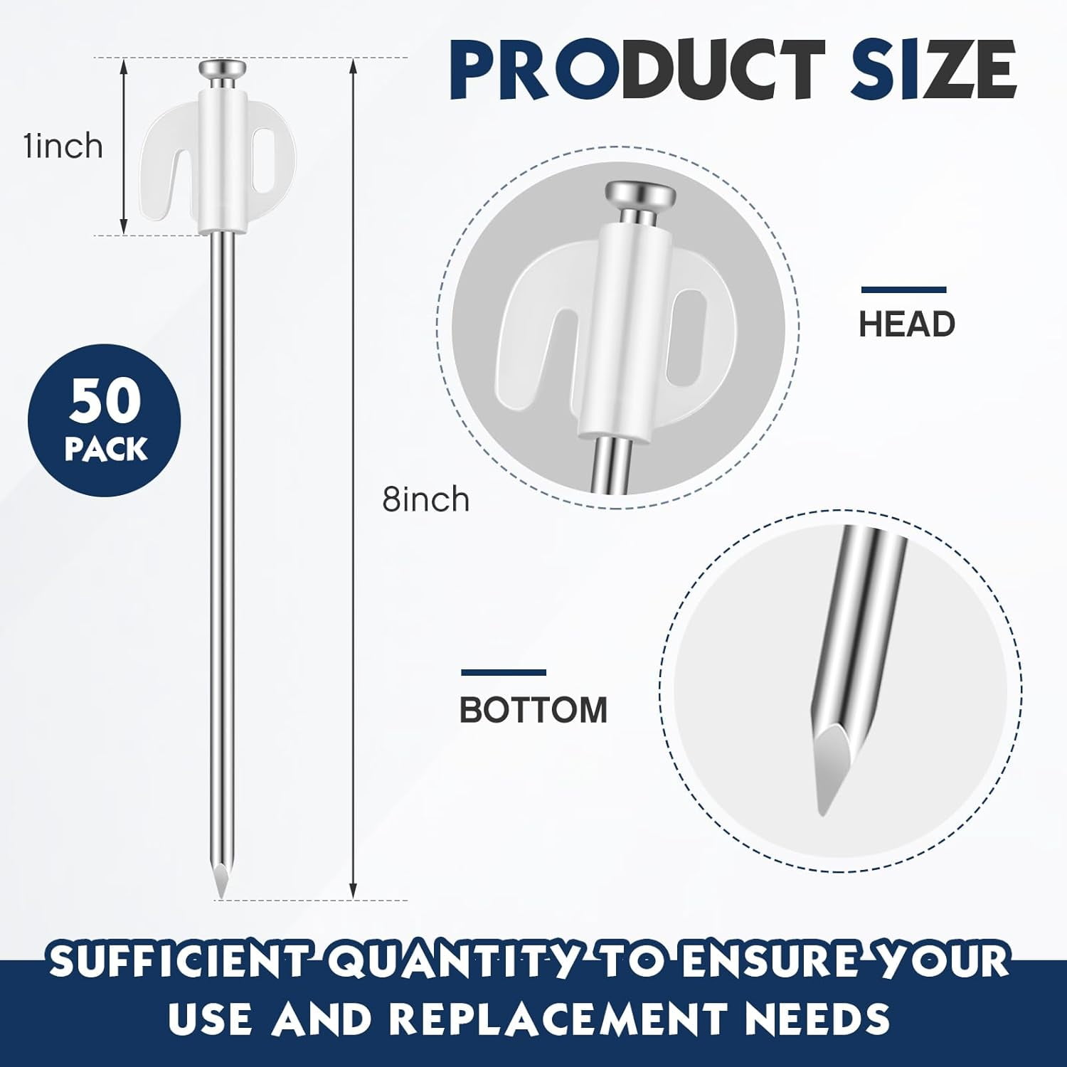 Glow In The Dark Tent Stakes Bulk 7.9 Inch Long Galvanized Steel Tent ...