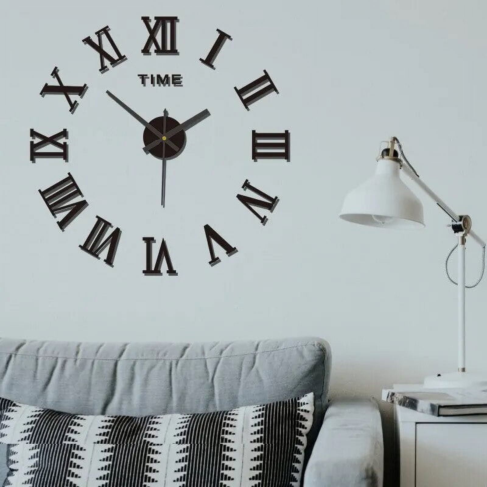 Glow In The Dark Wall Clock Living Room Bedroom Wall Decroation DIY ...