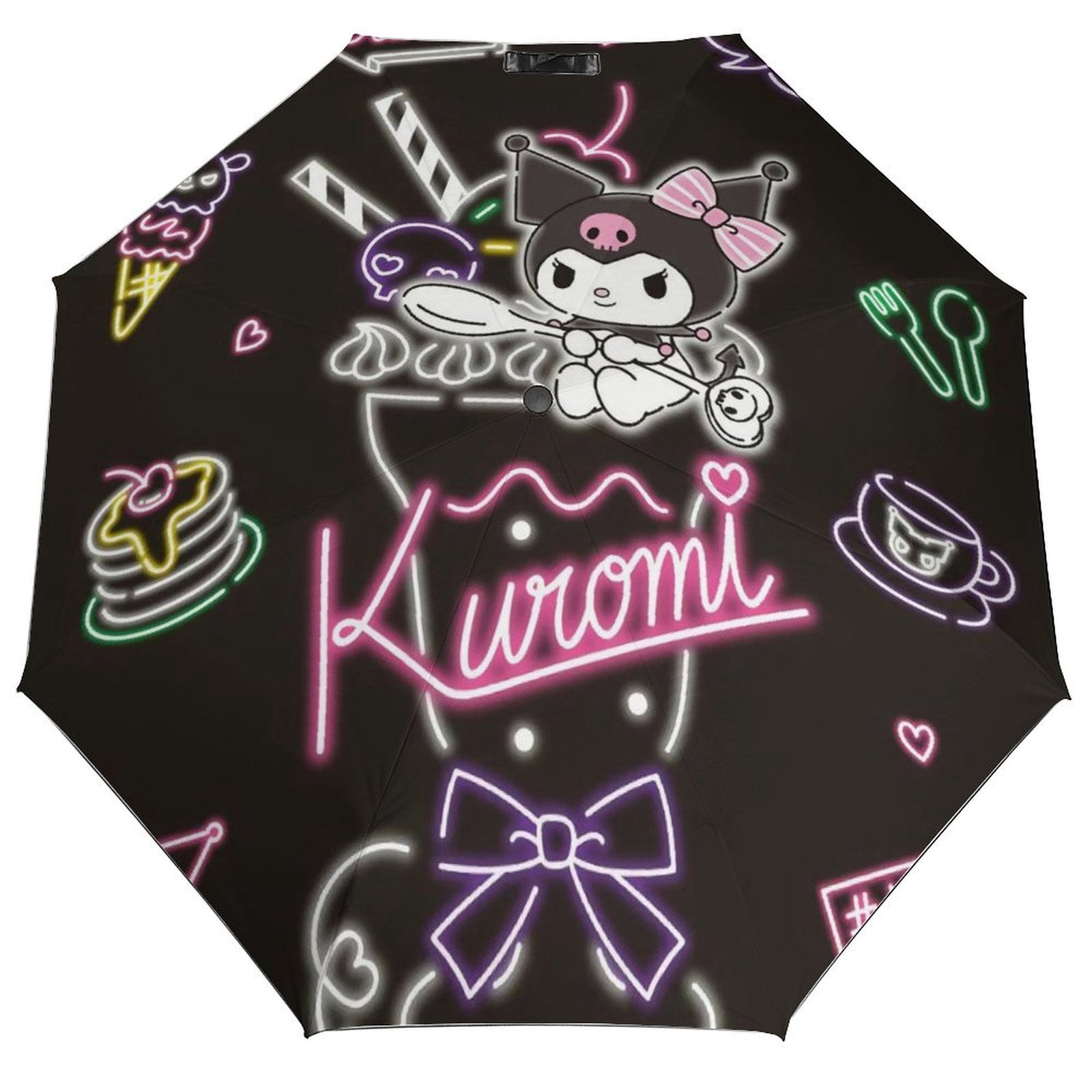 Glow Kuromi Travel Umbrella With Case-Small Compact UV Umbrella ...