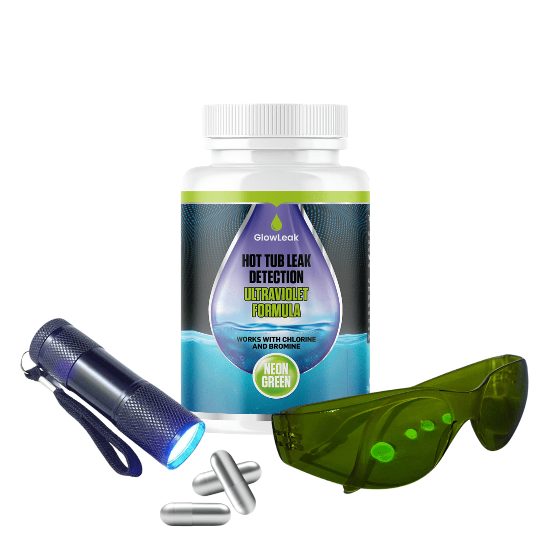 GlowLeak Ultraviolet Formula Hot tub & Spa Leak Tester Pool Chemicals ...