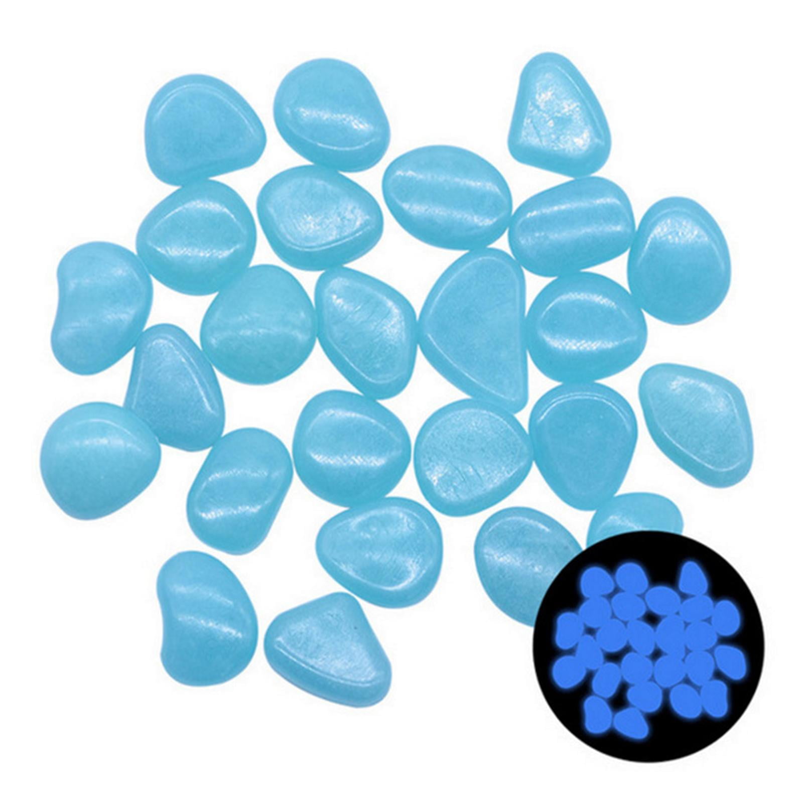 Glow Luminous Decor Gravel Cobble Crafts Dark Tank Pebbles Landscaping ...