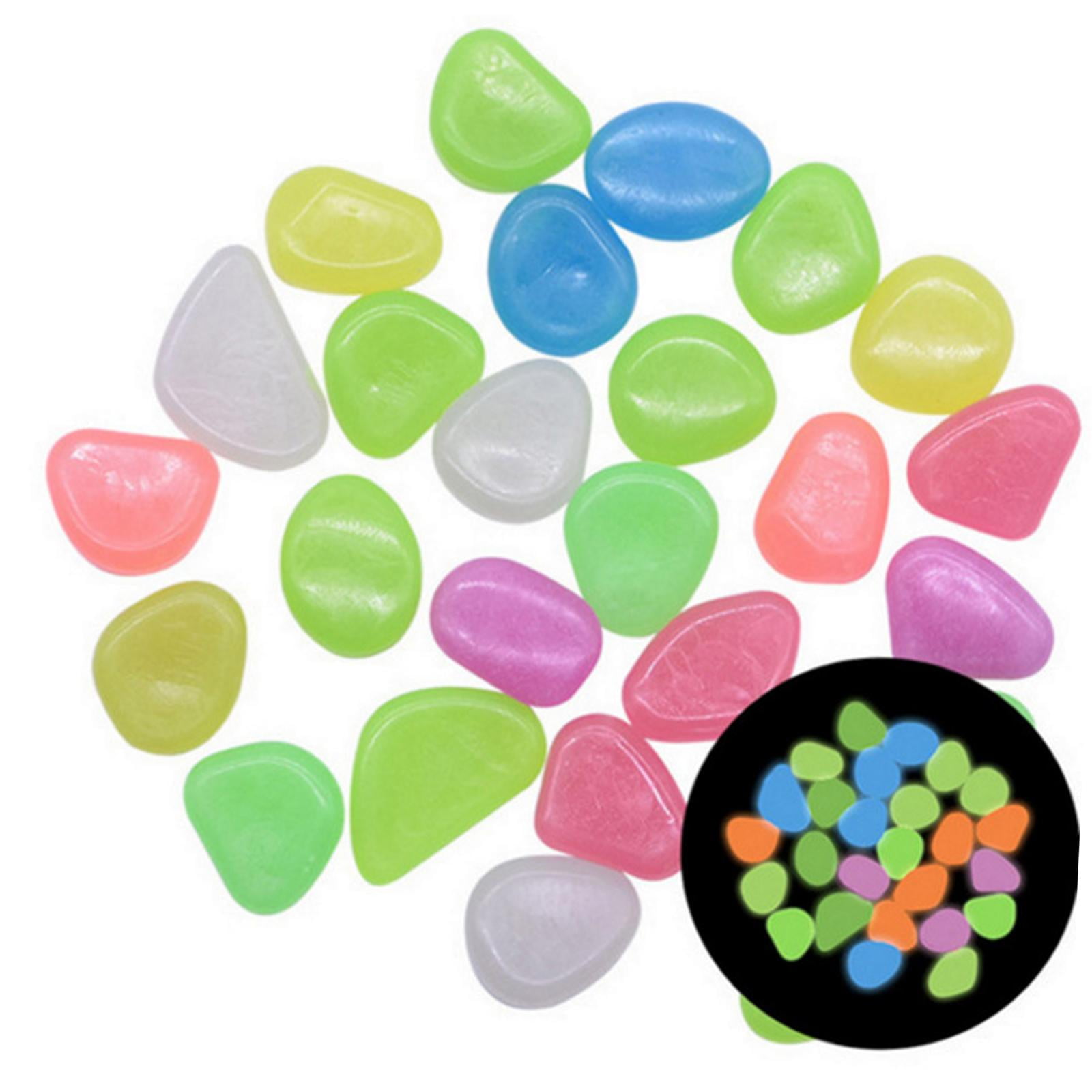 Glow Luminous Decor Gravel Cobble Crafts Dark Tank Pebbles Landscaping ...