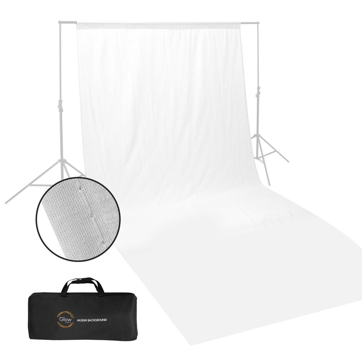 Glow Muslin Background - 10 x 20 ' (White) - Walmart.com