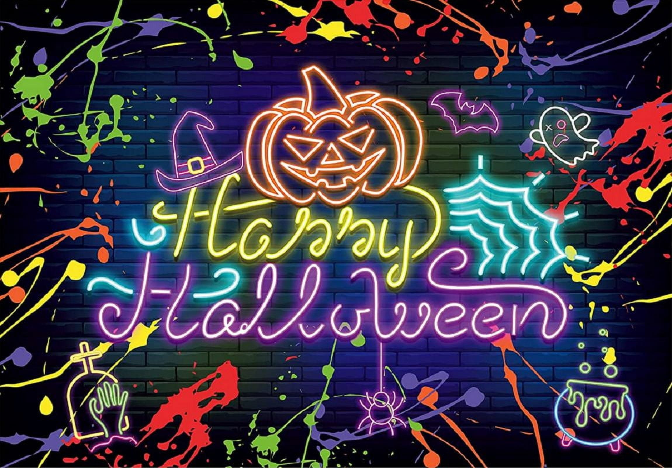 Glow Neon Party Photography Backdrop Splatter Background Custom ...