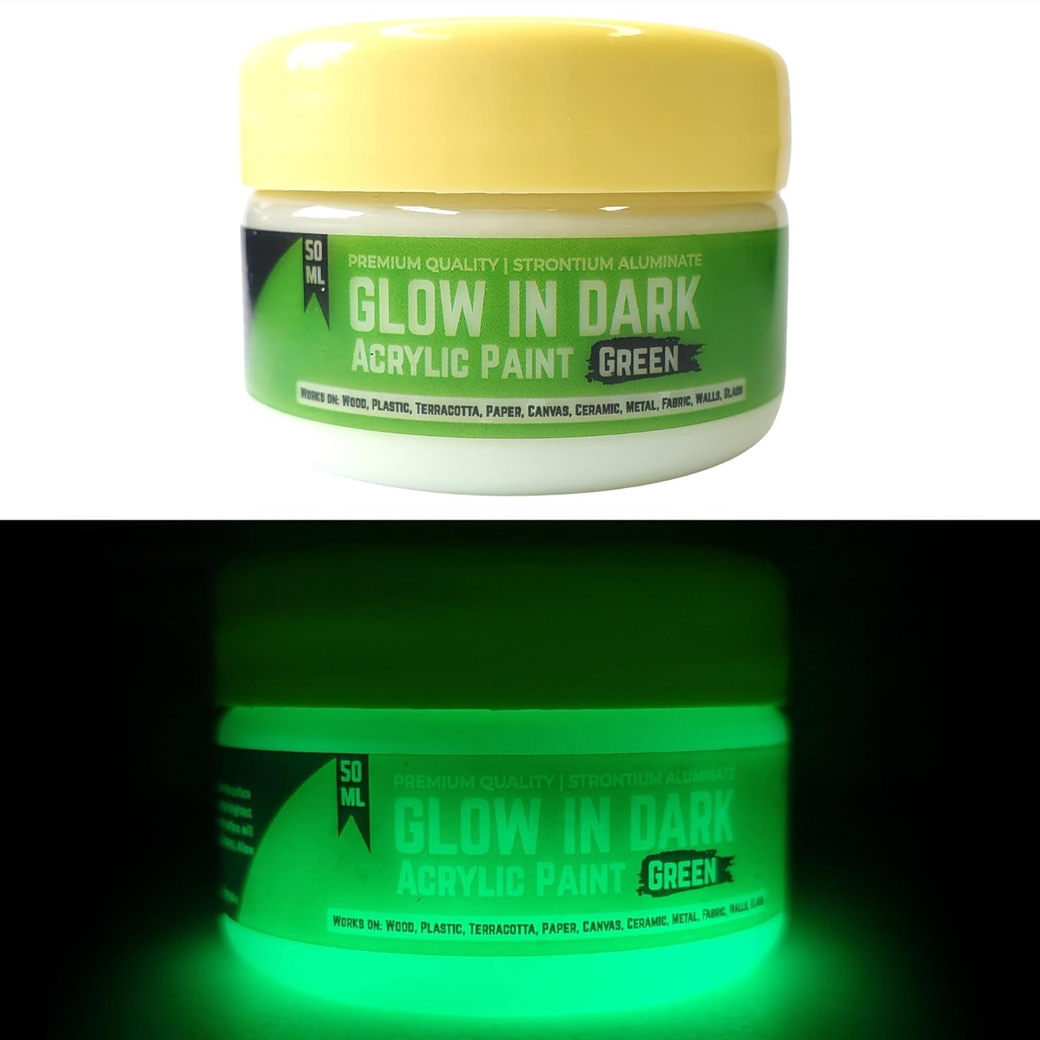 Glow Nest Radium Paint Glow in Dark Paint Non Toxic Acrylic Paint ...