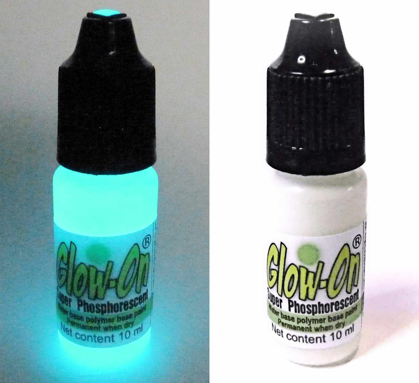 Glow On Super Phosphorescent Paint With Tip Applicator, Aqua, White ...