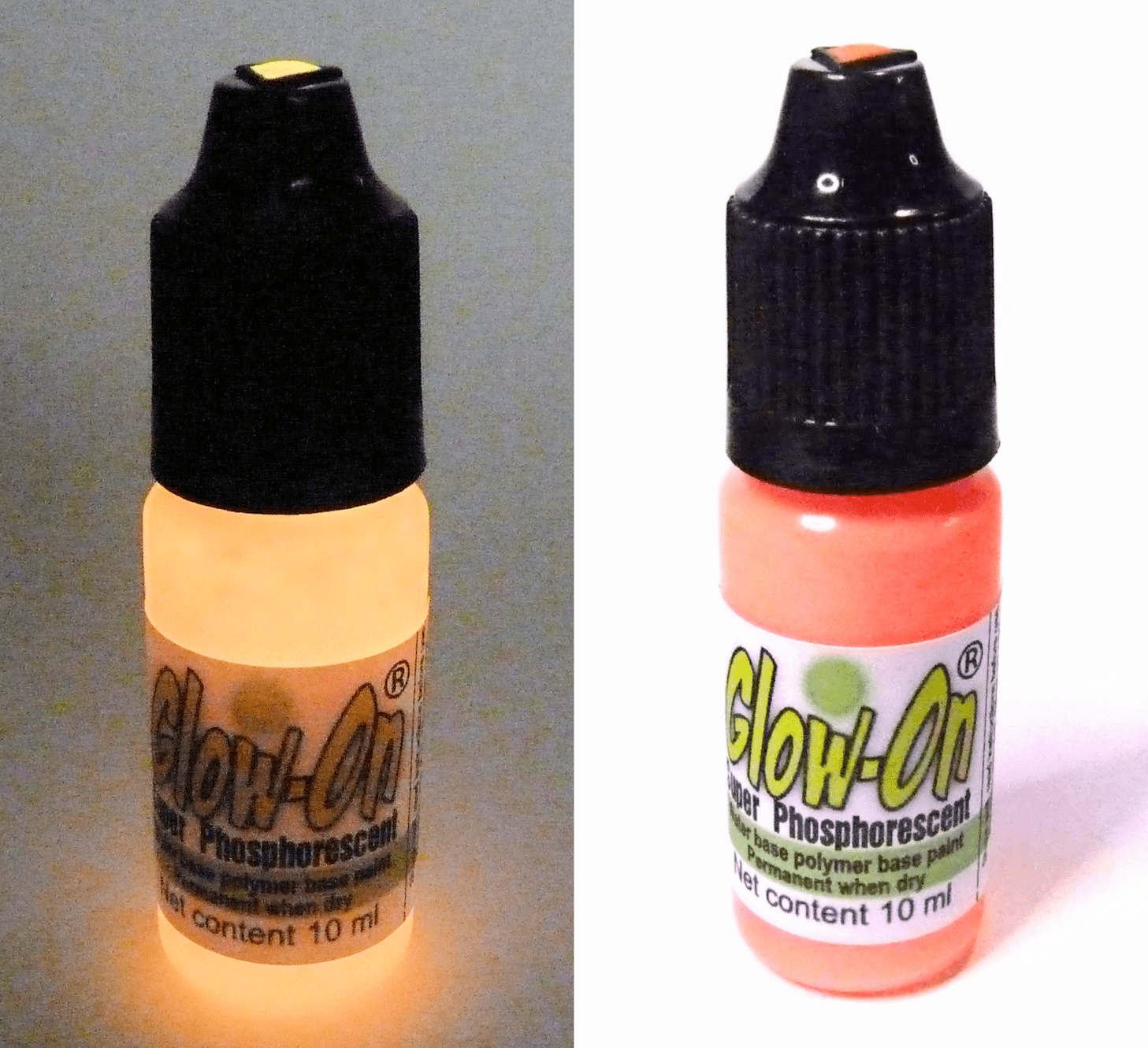 Glow On Super Phosphorescent Paint with Tip Applicator, Red Color, Red ...