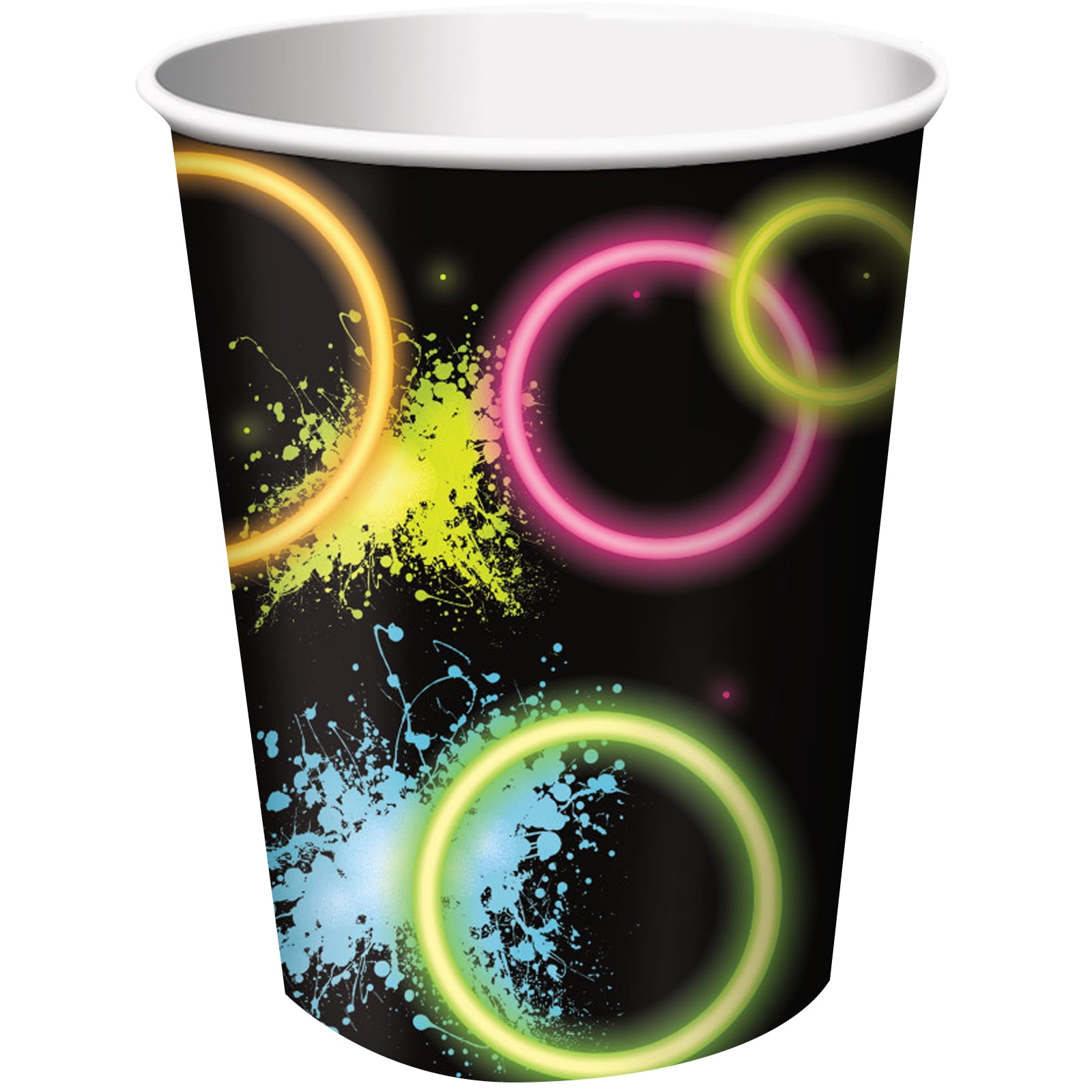 Glow Party 9 oz. Paper Cups (8 Count) - Walmart.com
