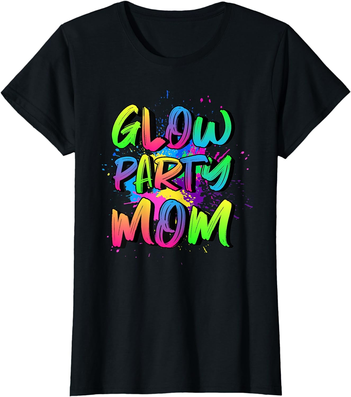 Glow Party Mom Shirt, 80s Glow Halloween Party Outfit T-Shirt T-shirts ...