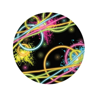 Glow Party 9" Dinner Plates (8 Count) - Walmart.com